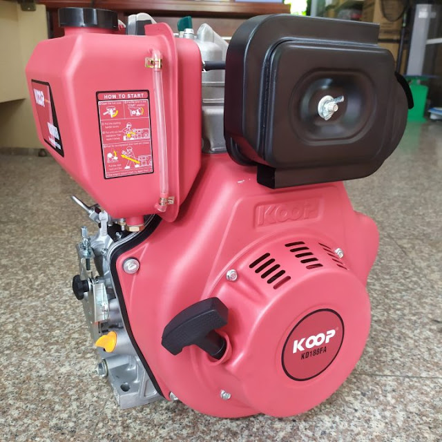 Máy nổ - Động cơ Koop KD192F Diesel 10.3Hp giật nổ